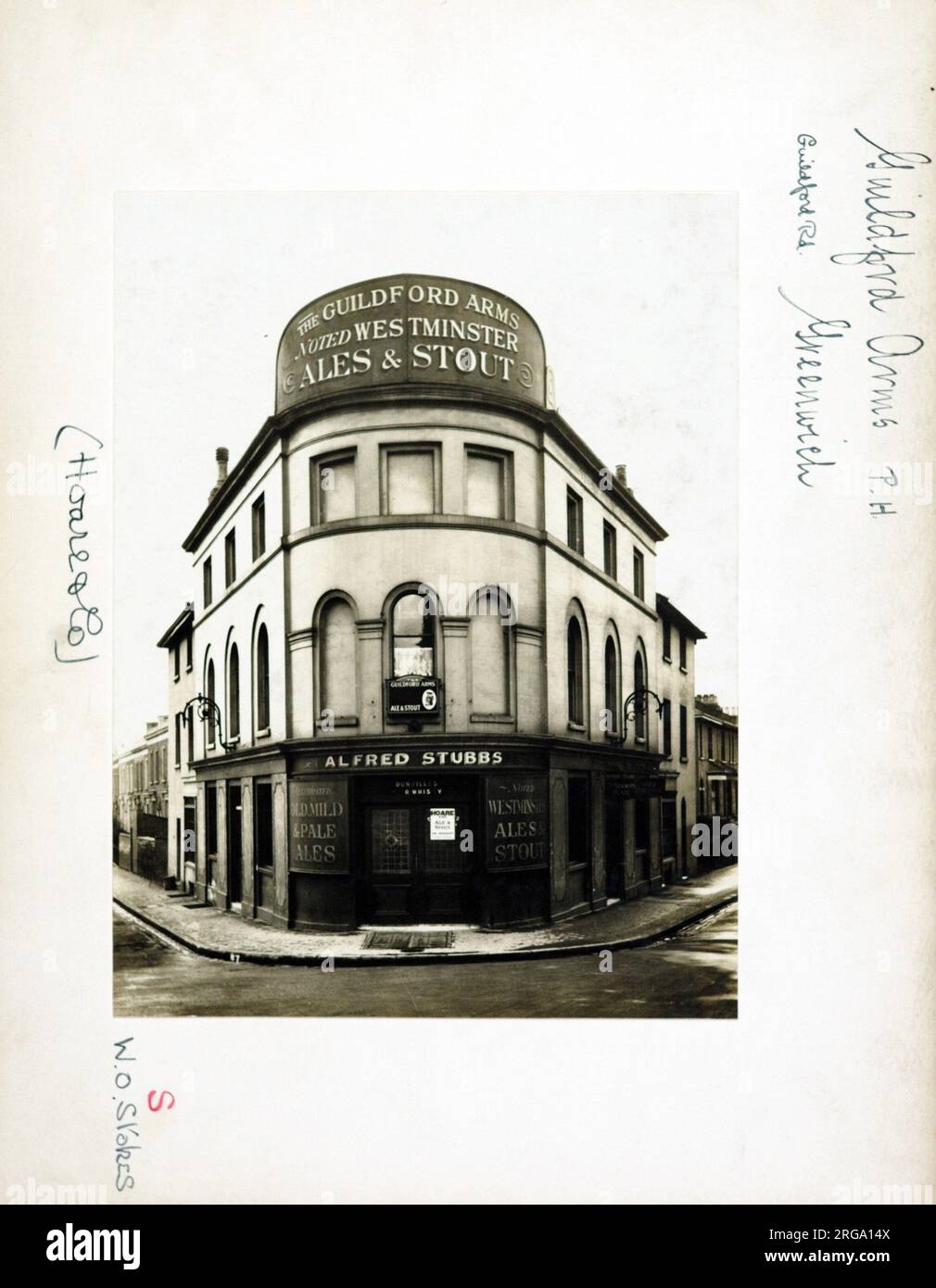 Photograph of Guildford Arms, Greenwich, London. The main side of the ...