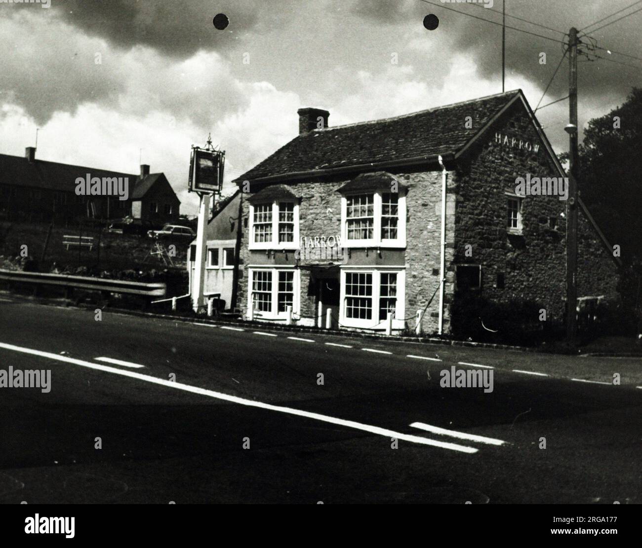 Photograph of Harrow PH, Enstone, Oxfordshire. The main side of the ...