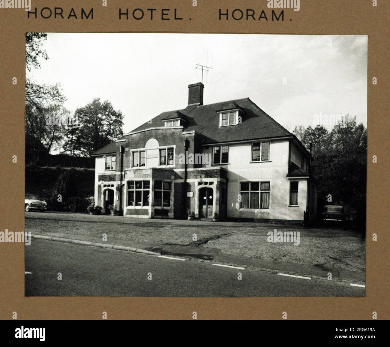 Photograph of Horam Hotel, Horam, Sussex. The main side of the print ...