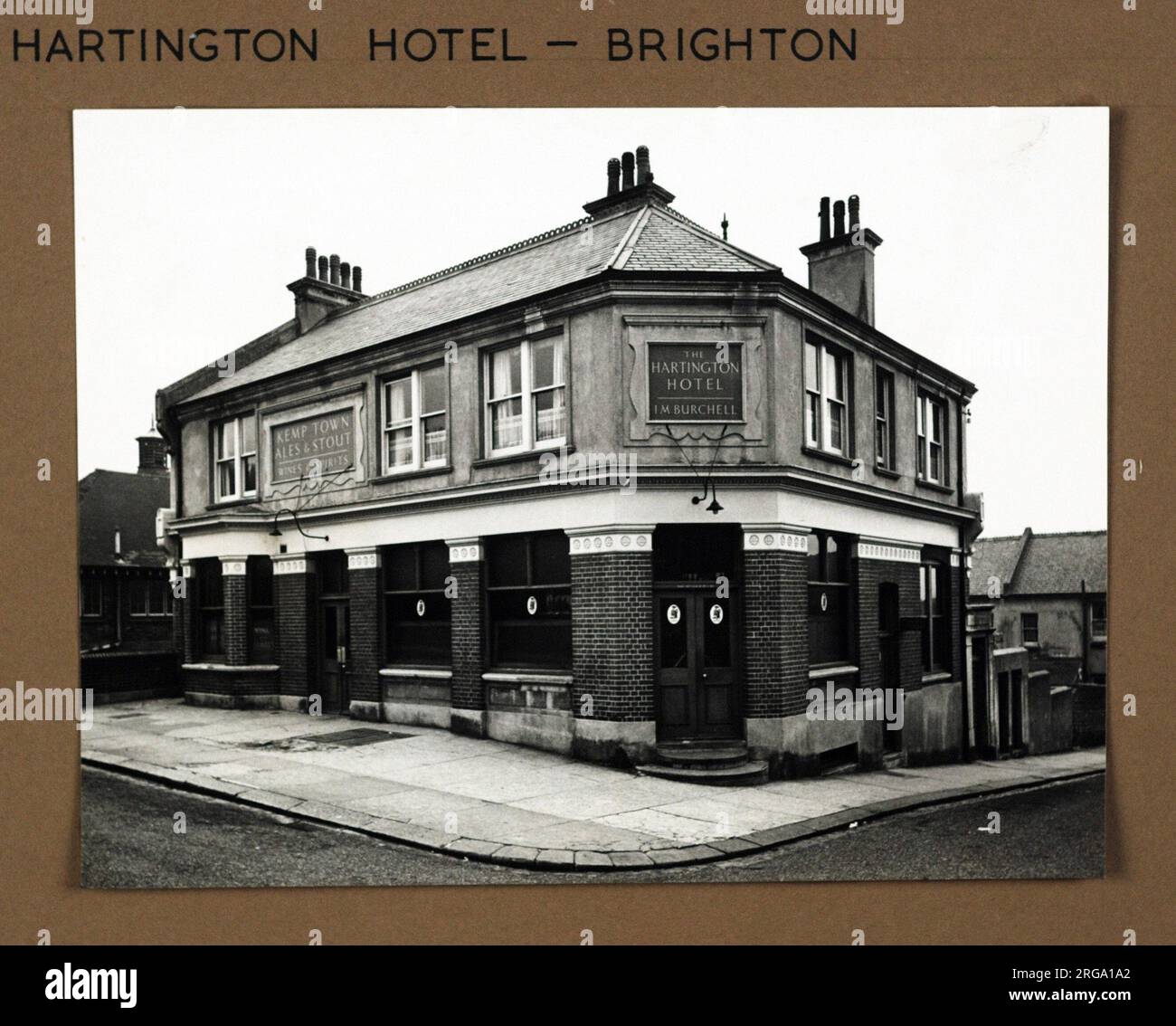 Photograph of Hartington Hotel, Brighton, Sussex. The main side of the ...