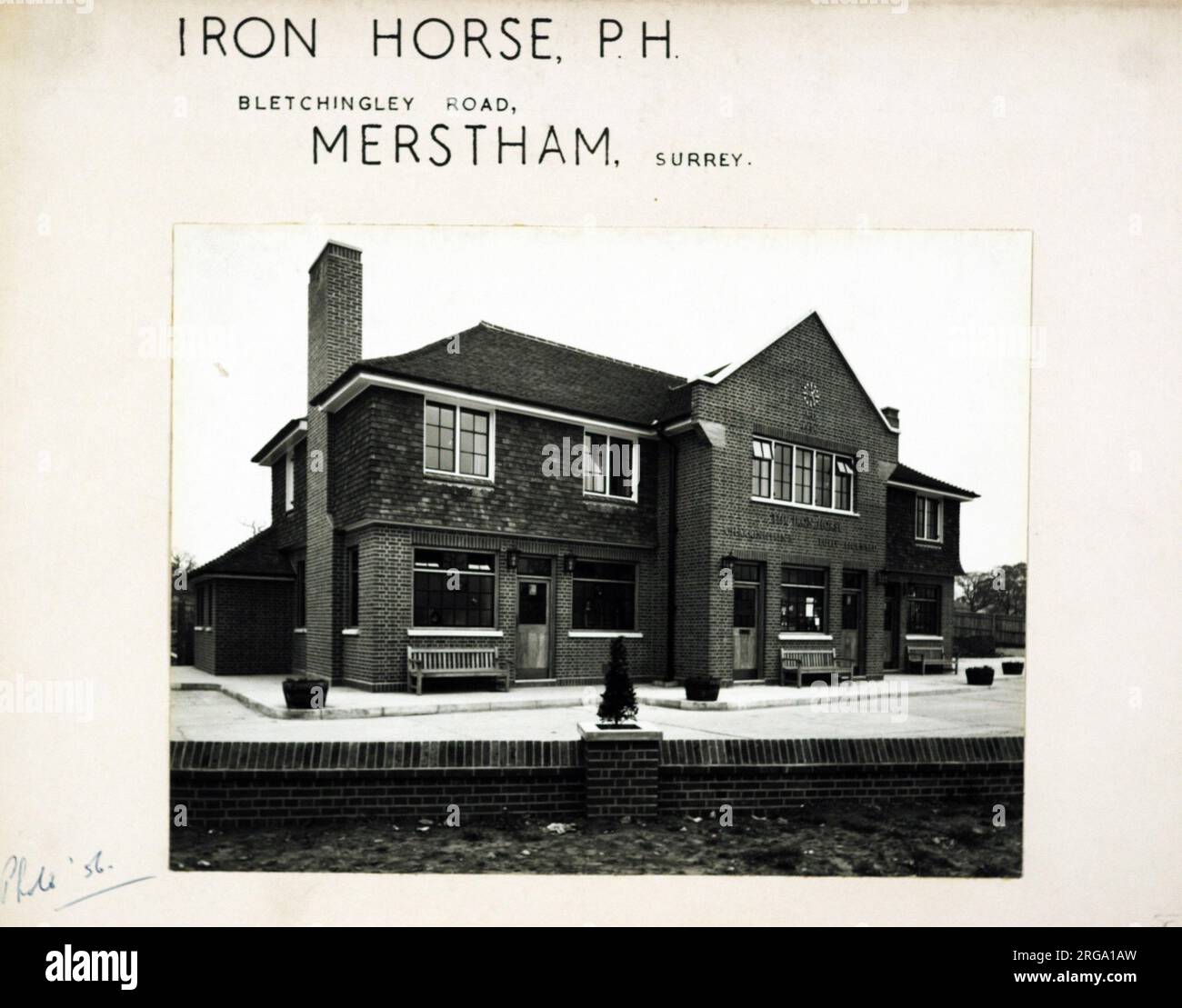 Photograph of Iron Horse PH, Merstham, Surrey. The main side of the ...