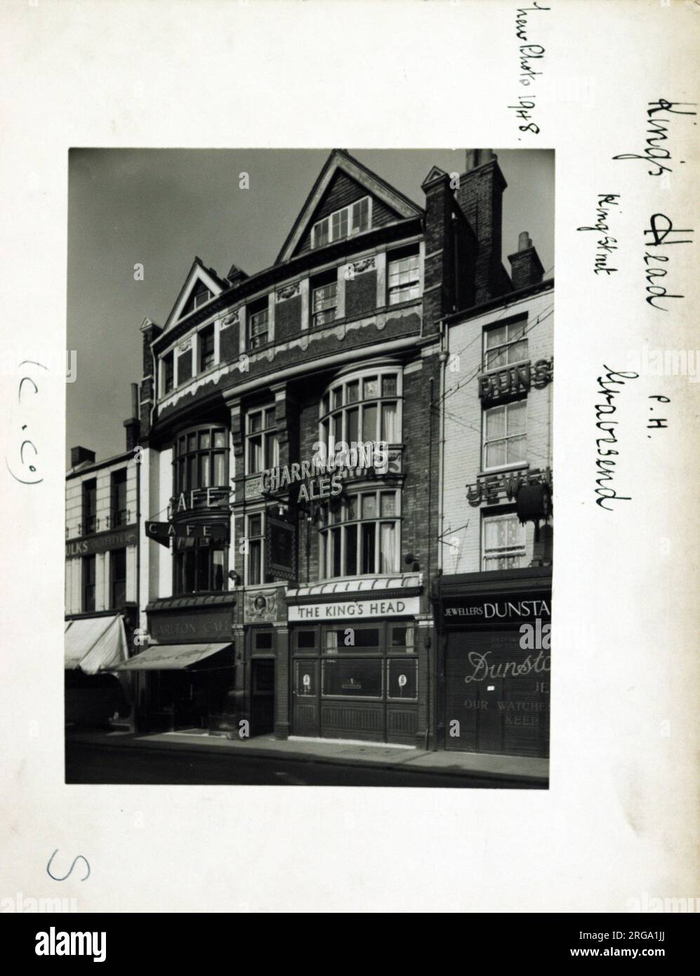 Photograph of Kings Head PH, Gravesend, Kent. The main side of the ...
