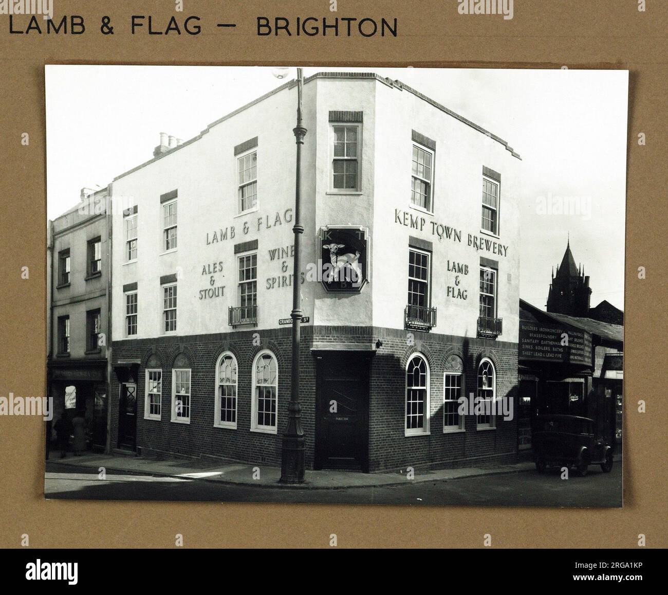 Photograph of Lamb & Flag PH, Brighton, Sussex. The main side of the ...