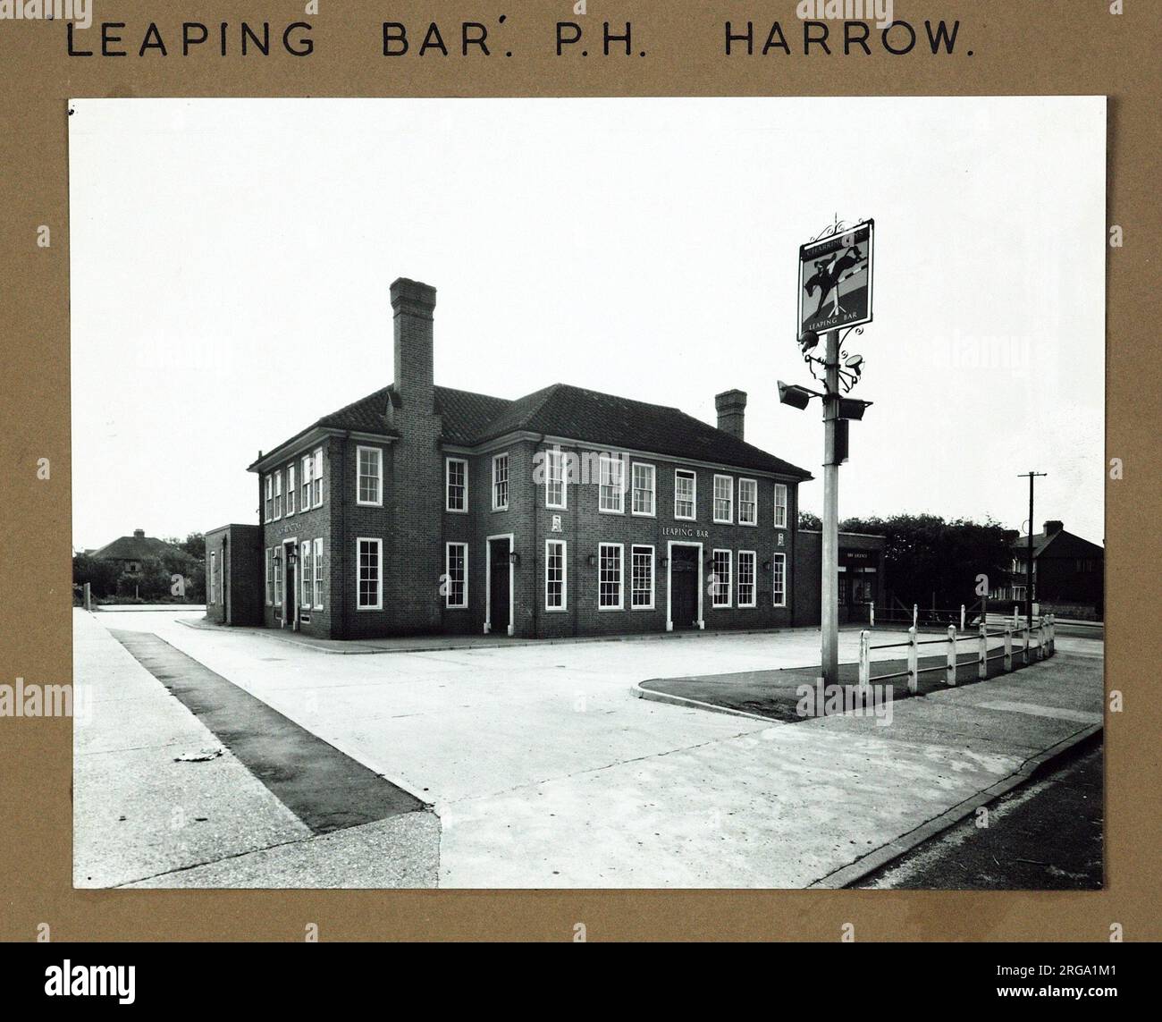 Photograph of Leaping Bar PH, Harrow Weald, Greater London. The main ...