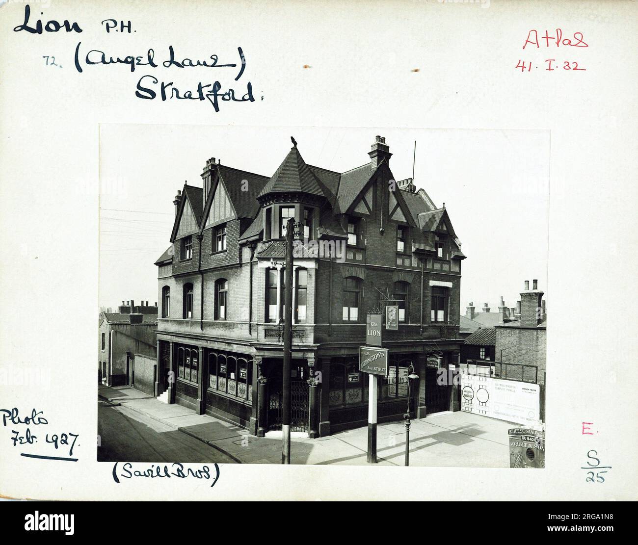 Photograph of Lion PH, Stratford, London. The main side of the print ...