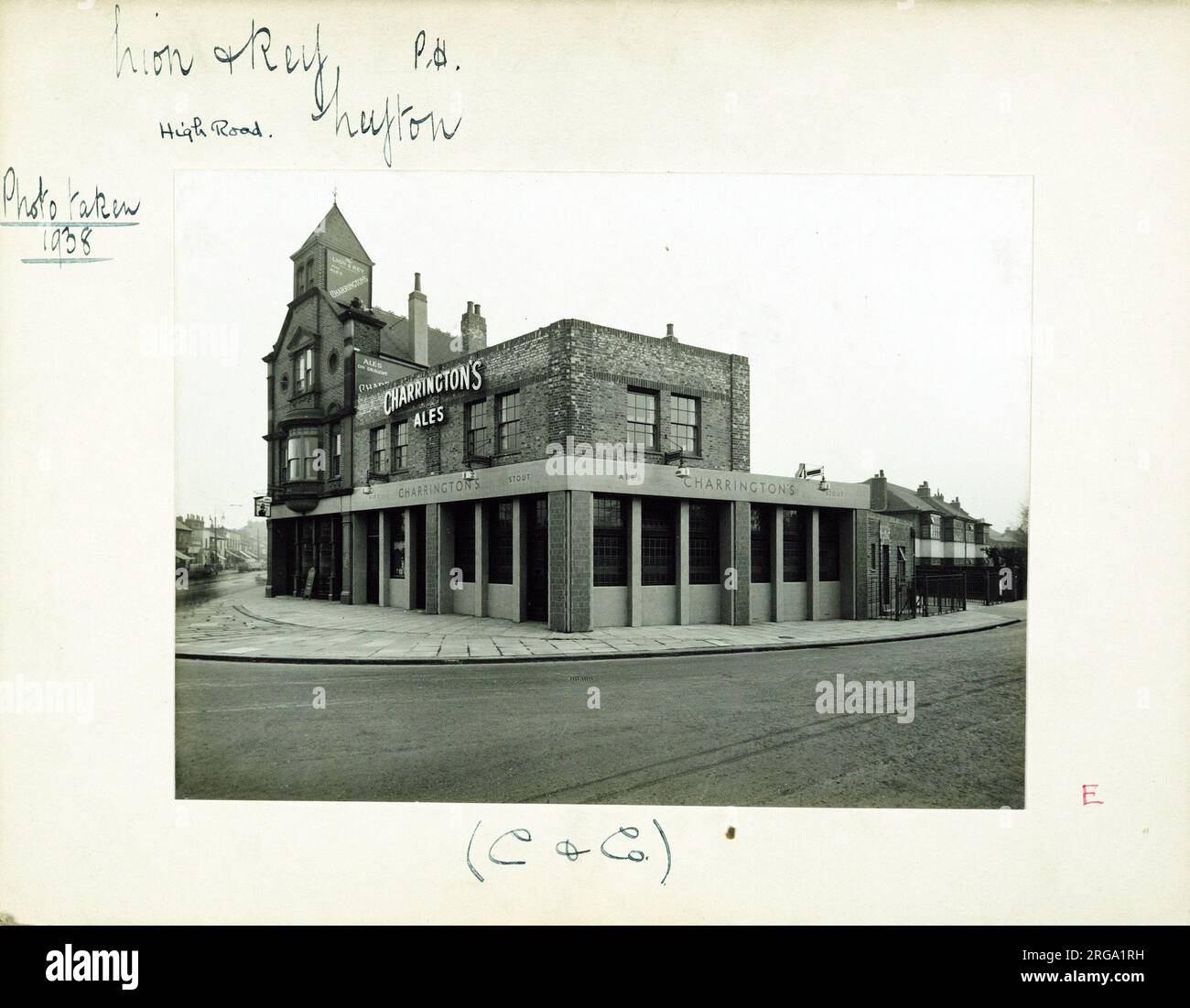 Photograph of Lion & Key PH, Leyton, London. The main side of the print ...