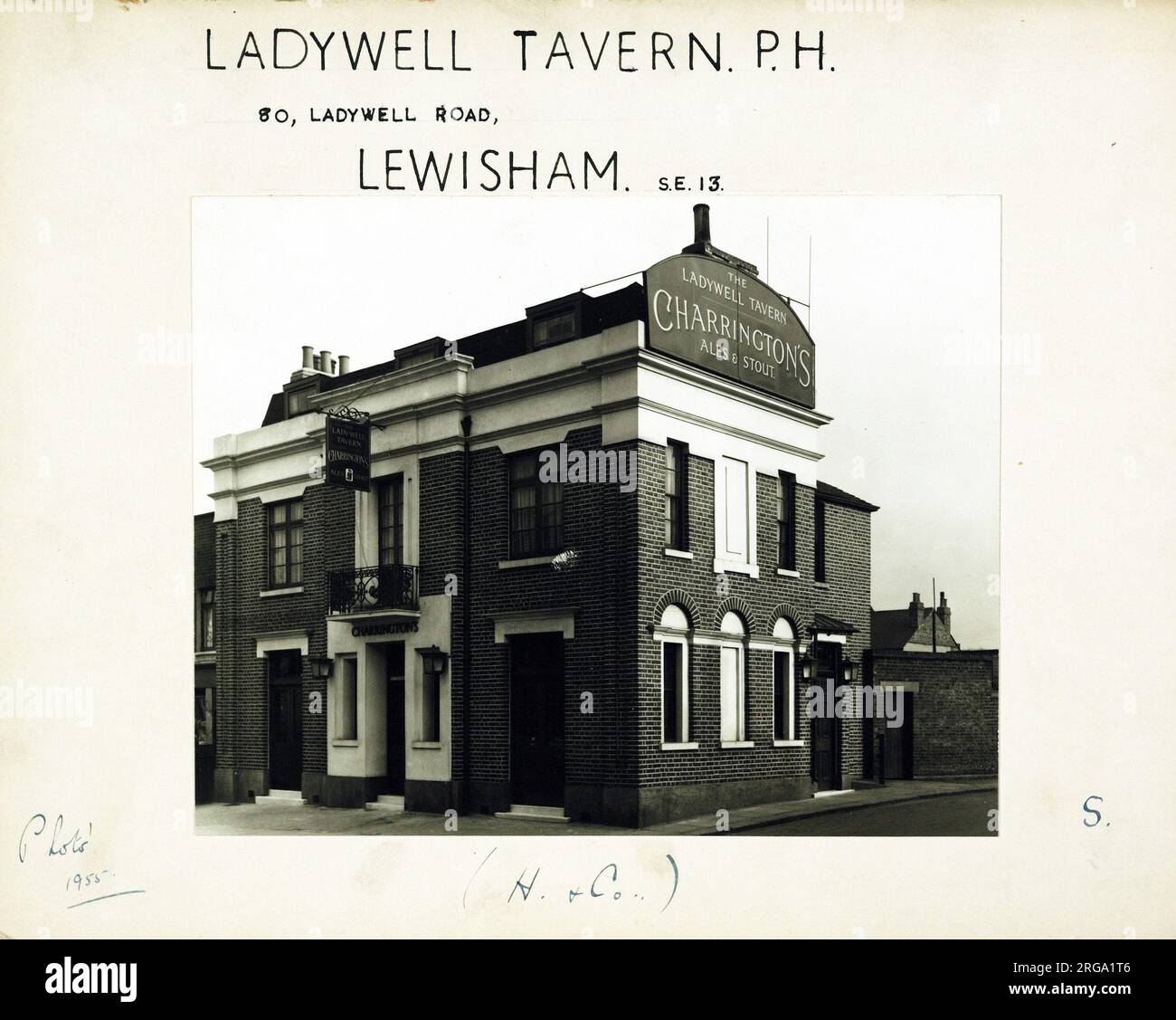 Photograph of Ladywell Tavern , Lewisham, London. The main side of the print (shown here ...