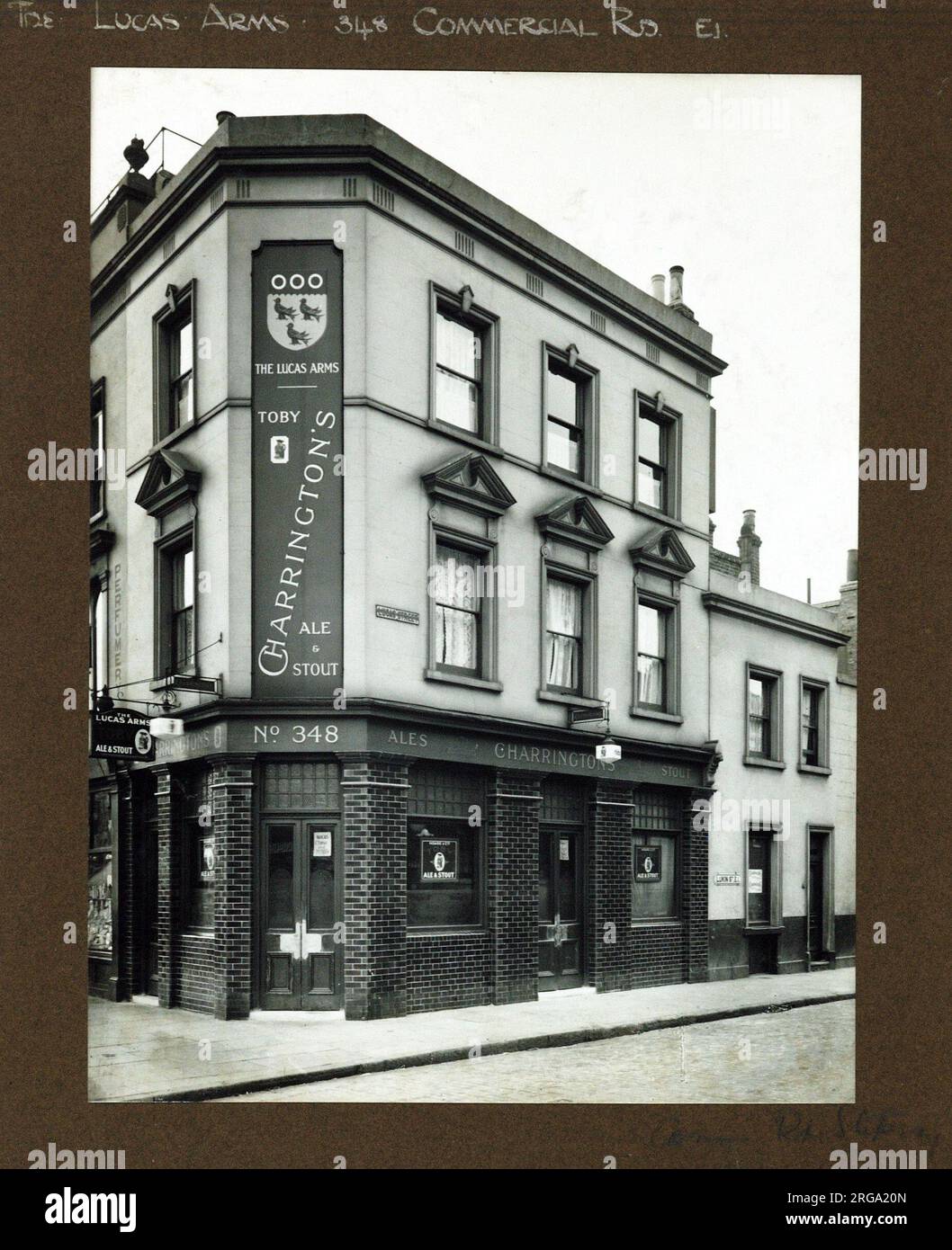 Photograph of Lucas Arms, Stepney, London. The main side of the print ...