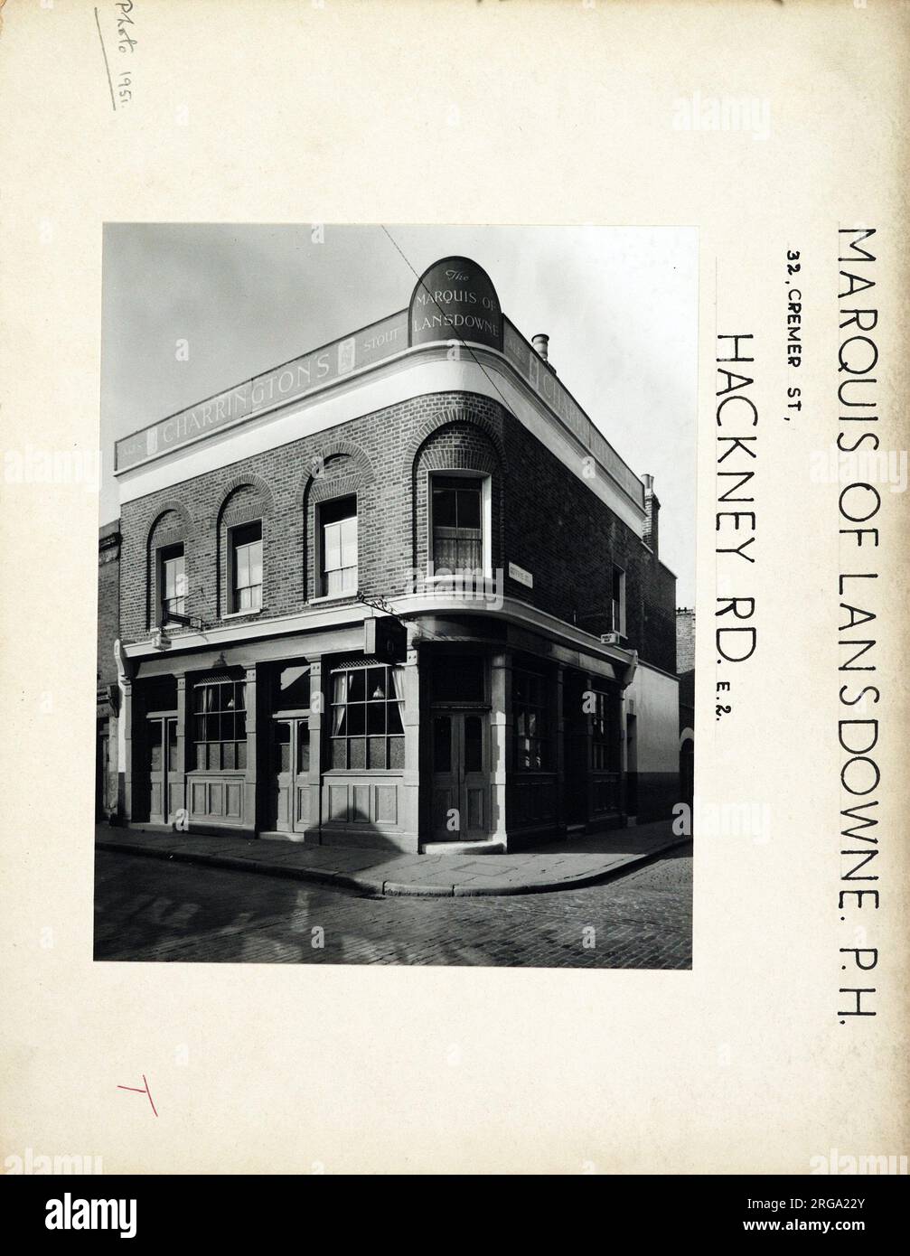 Photograph of Marquis Of Lansdowne PH, Hackney Road, London. The main ...