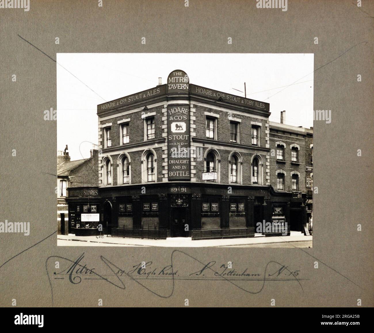 Photograph of Mitre PH, Tottenham (Old), London. The main side of the ...