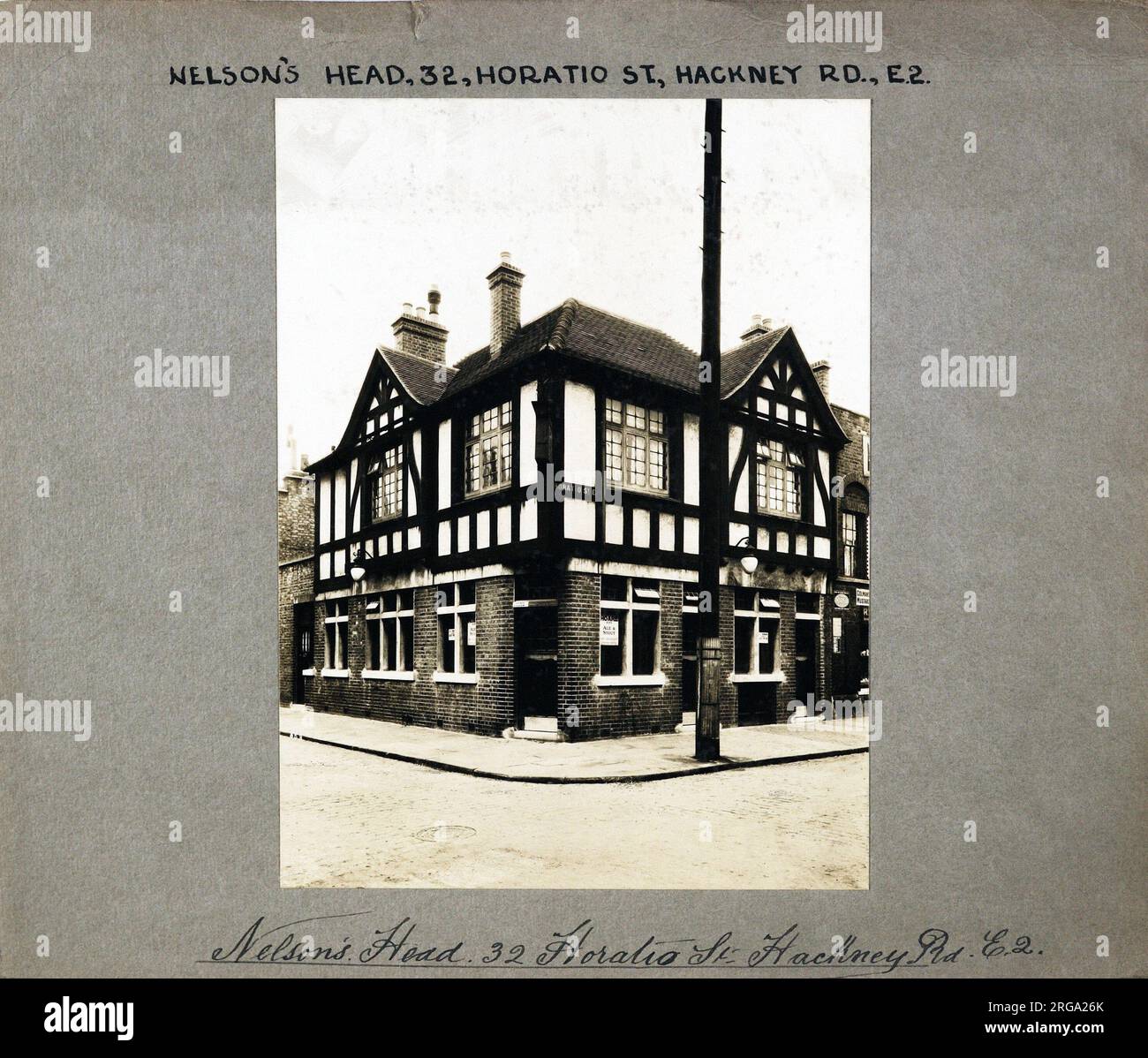 Photograph of Nelsons Head PH, Shoreditch, London. The main side of the ...