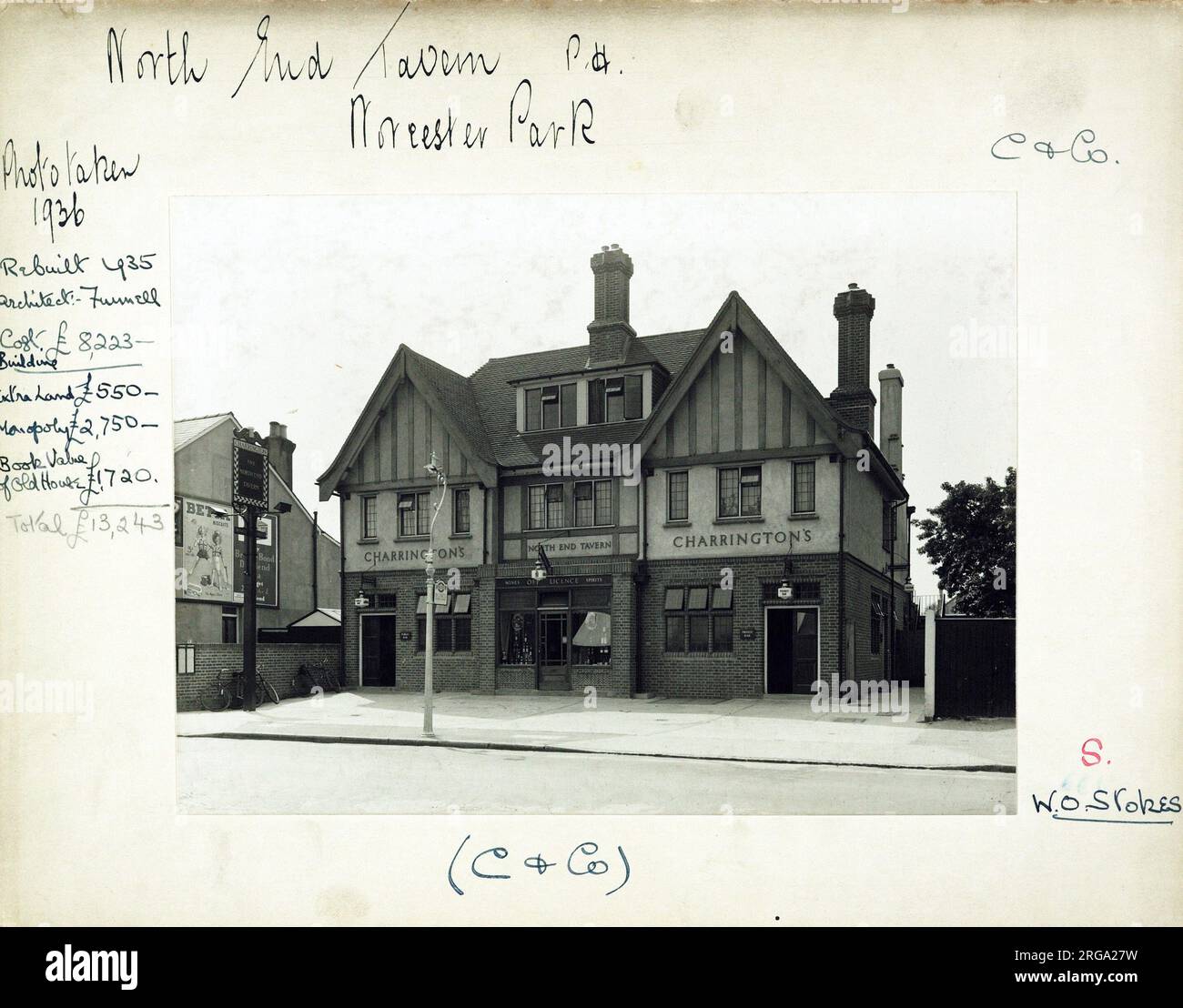 Photograph of North End Tavern , Worcester Park, Surrey. The main side ...