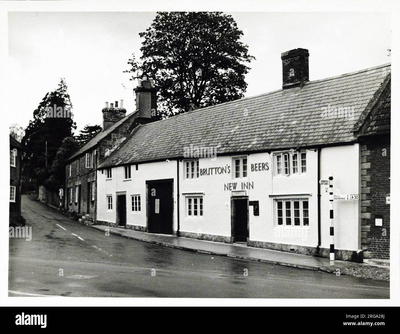 Photograph of New Inn, Yeovil, Somerset. The main side of the print ...