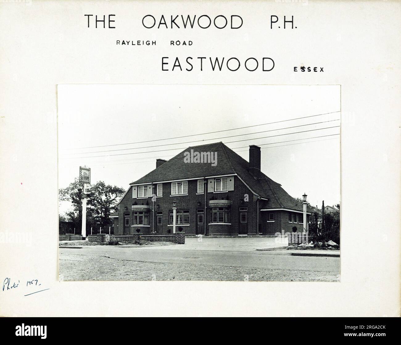 Photograph of Oakwood PH, Eastwood, Essex. The main side of the print ...
