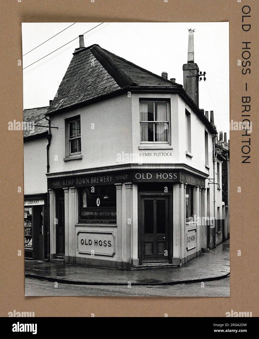 Photograph of Old Hoss PH, Brighton, Sussex. The main side of the print ...