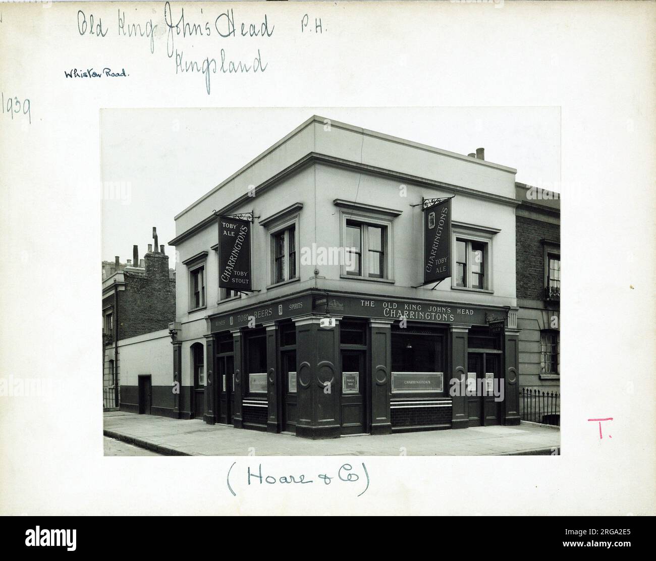 Photograph of Old King Johns Head PH, Kingsland, London. The main side ...