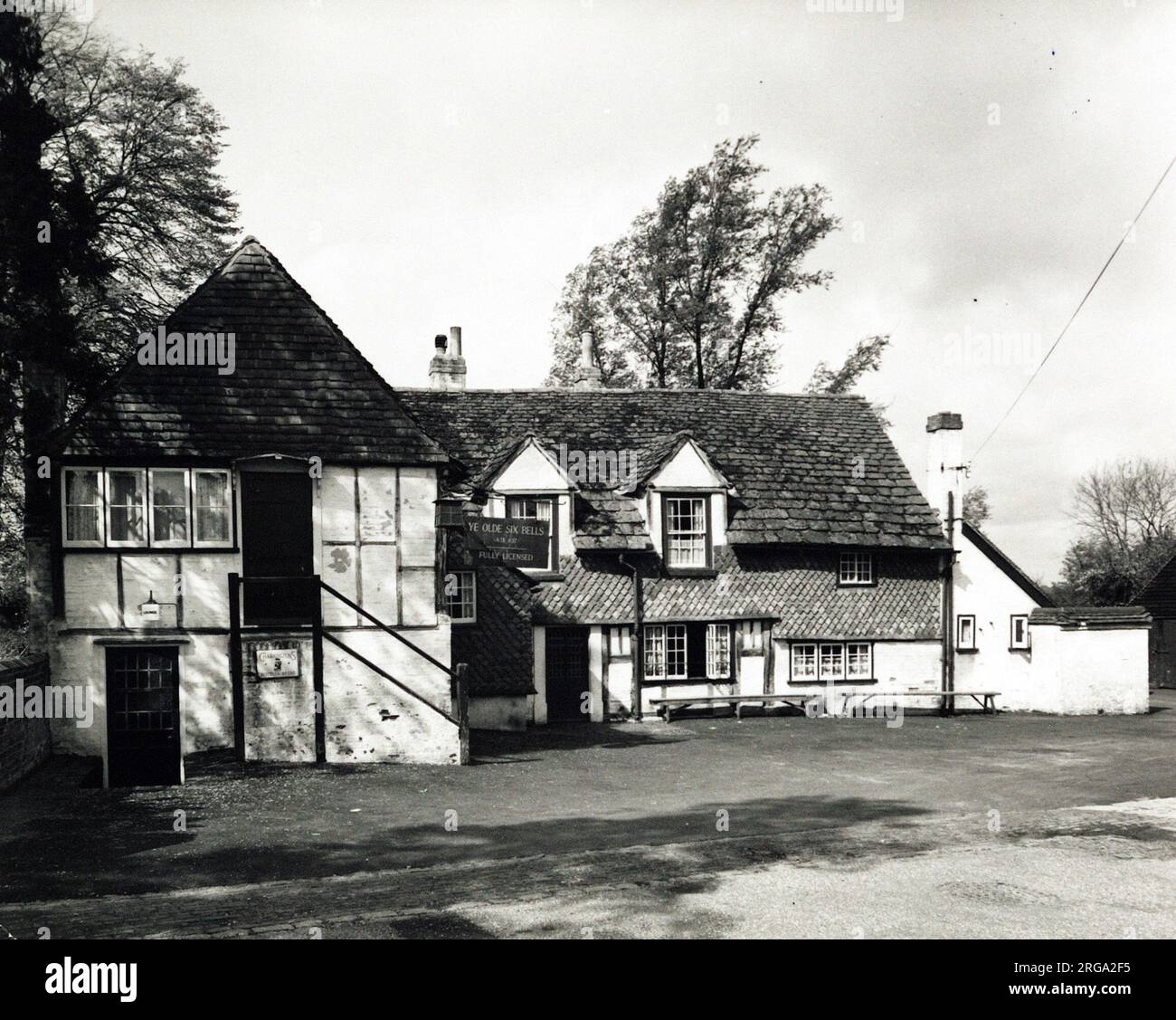 Photograph of Olde Six Bells PH, Horley, Sussex. The main side of the ...