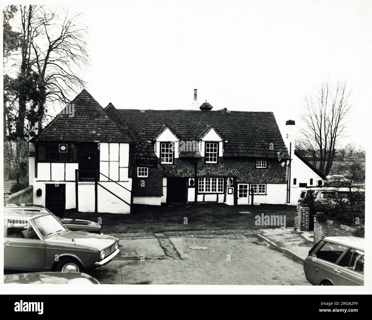 Photograph of Olde Six Bells PH, Horley, Sussex. The main side of the ...