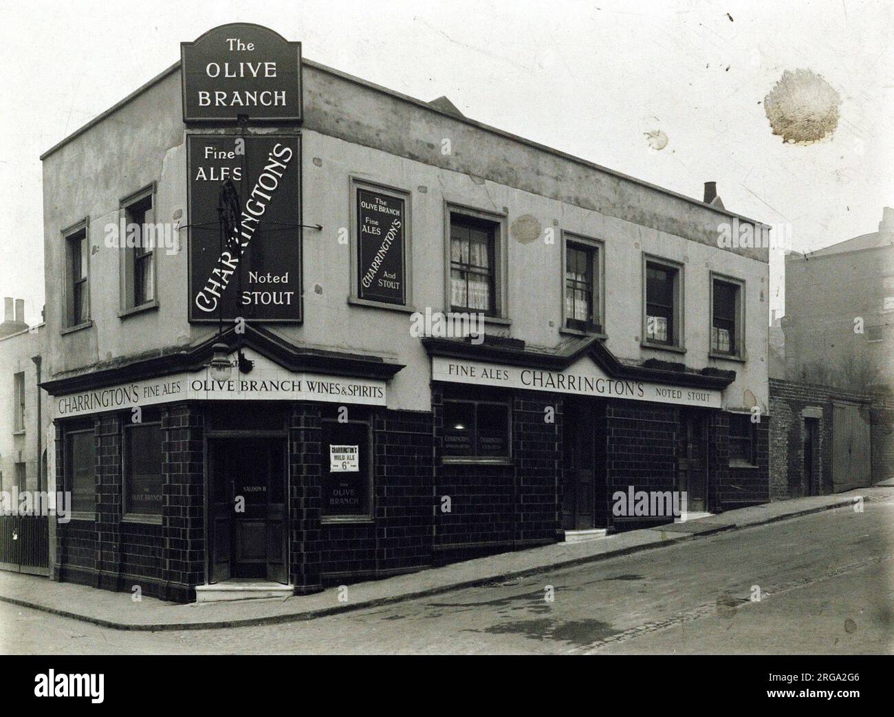 Photograph of Olive Branch PH, Lewisham, London. The main side of the ...