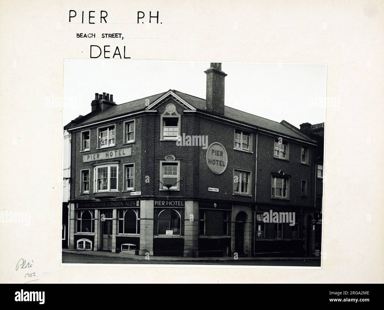 Photograph of Pier Hotel, Deal, Kent. The main side of the print (shown ...