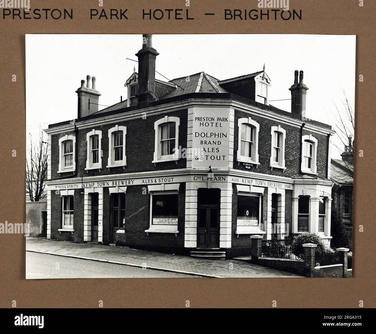 Photograph of Preston Park Hotel, Brighton, Sussex. The main side of ...