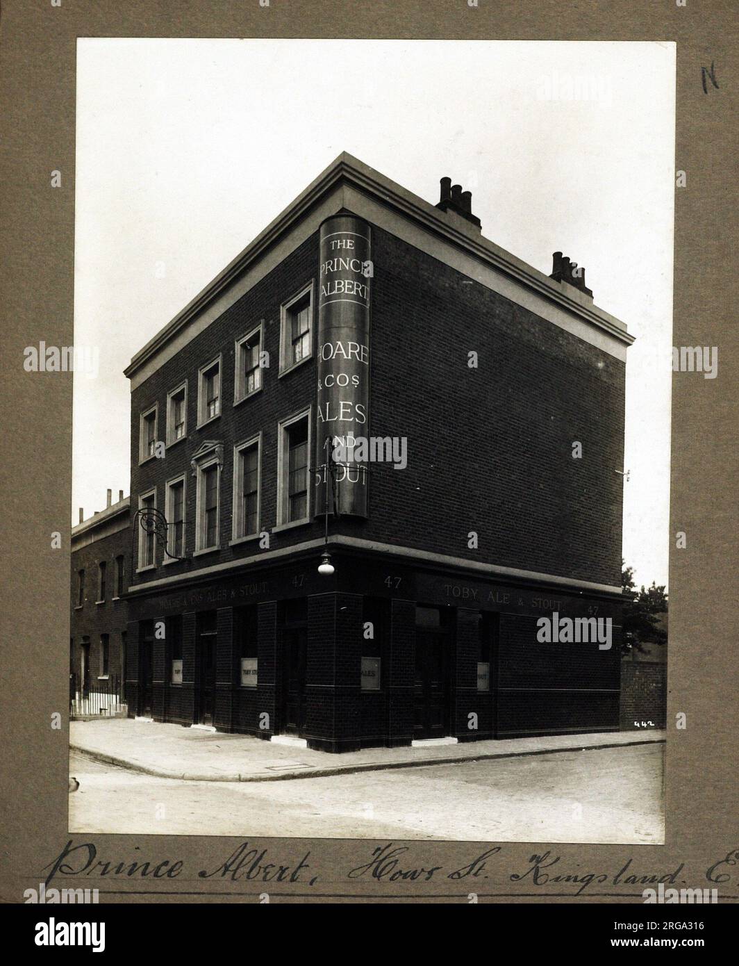 Photograph of Prince Albert PH, Kingsland, London. The main side of the ...