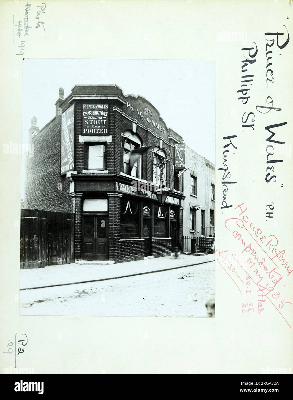 Photograph of Prince Of Wales PH, Kingsland, London. The main side of ...
