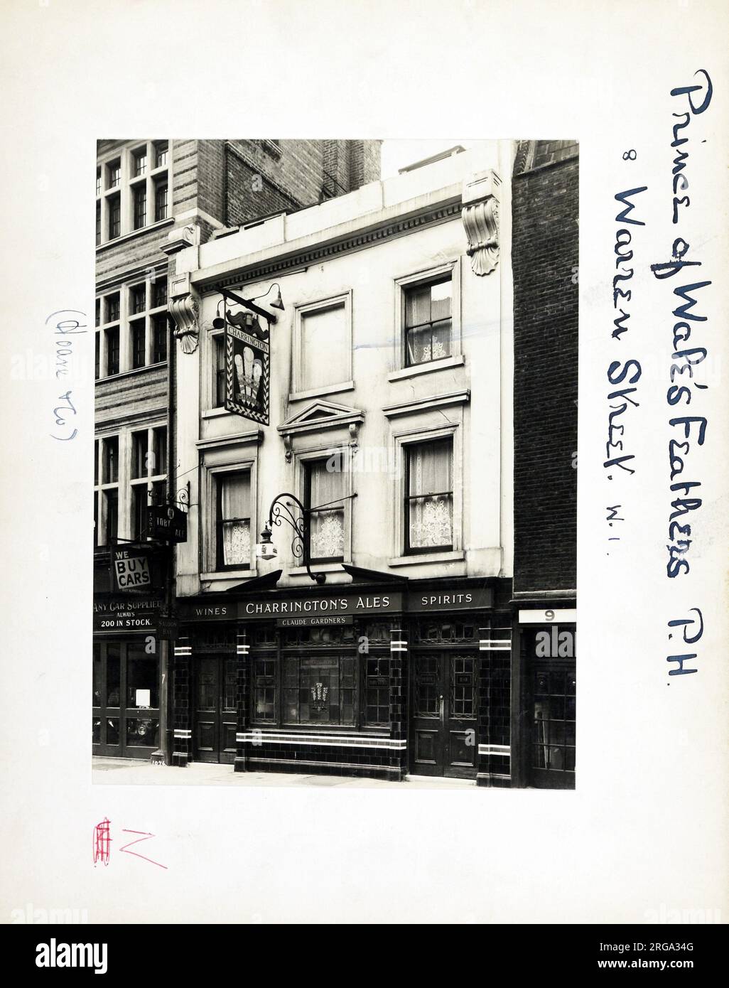 Photograph of Prince Of Wales Feathers PH, Euston, London. The main ...