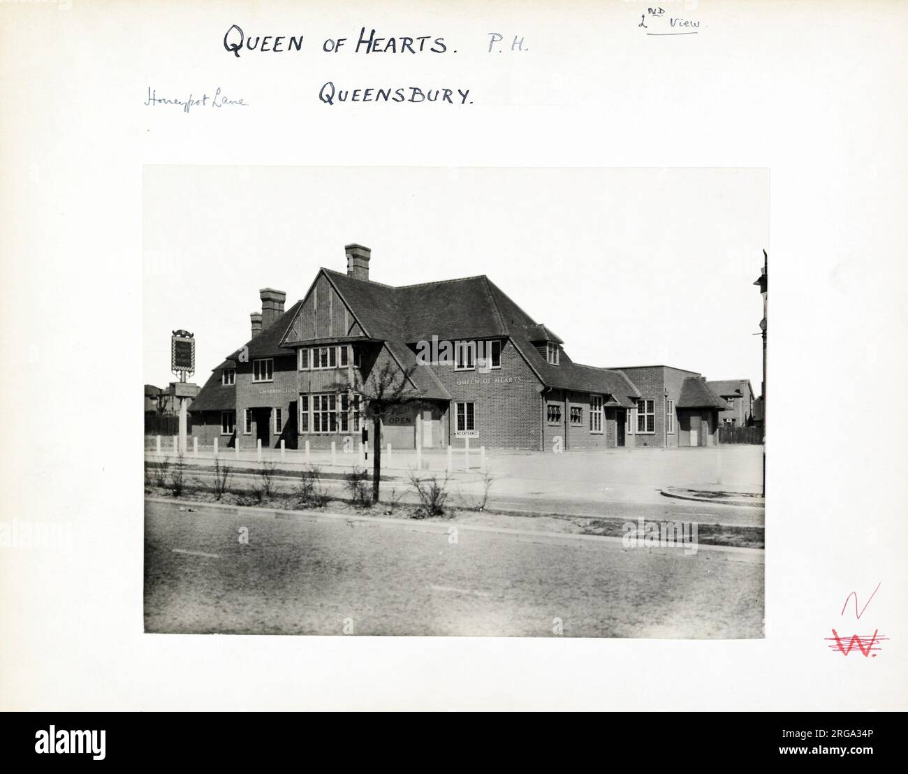 Photograph of Queen Of Hearts PH, Queensbury, Greater London. The main ...