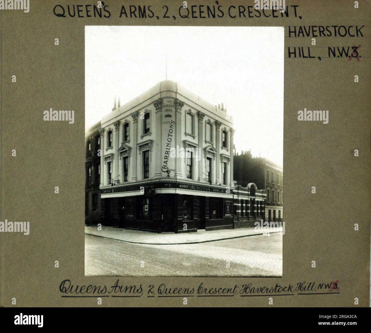 Photograph of Queens Arms, Haverstock , London. The main side of the ...