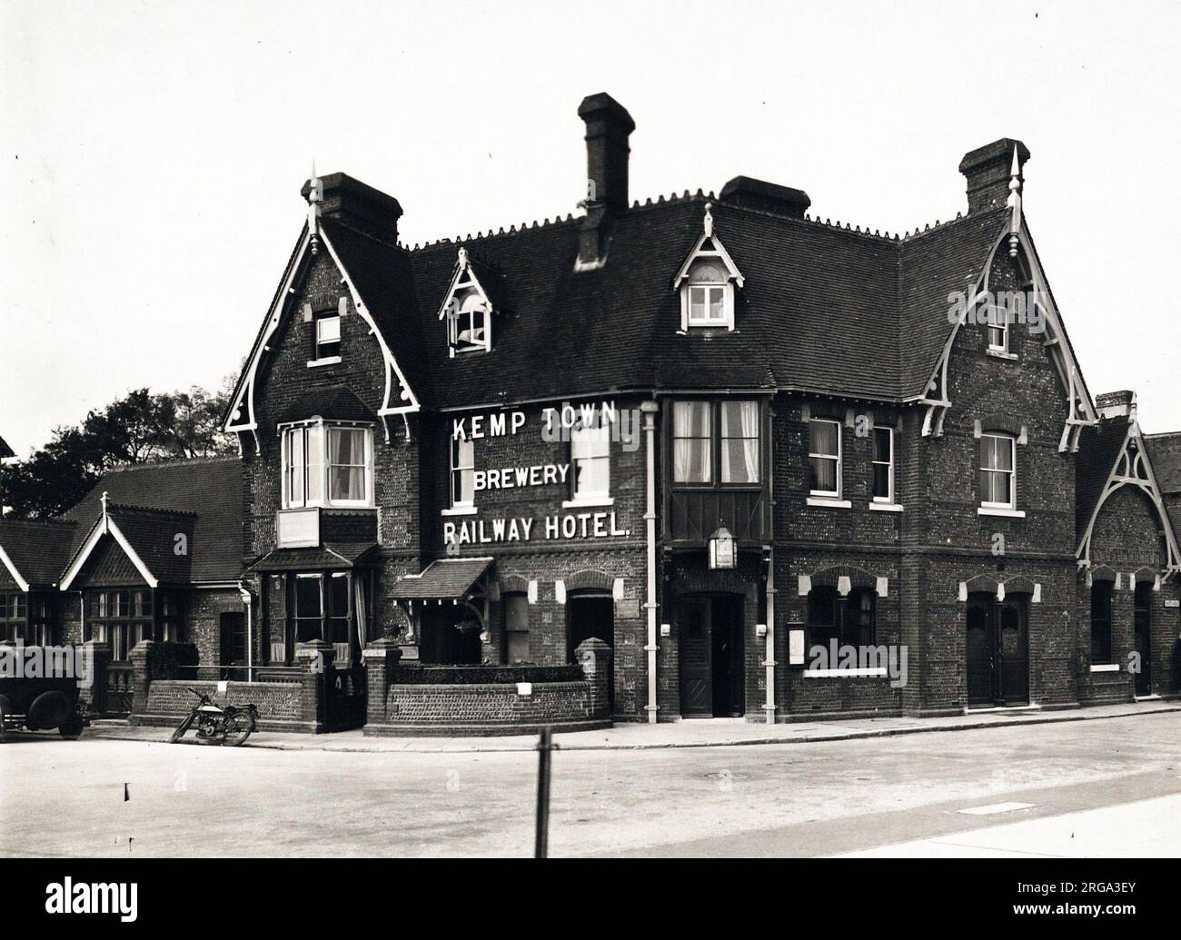 Photograph of Railway Hotel, Lancing, Sussex. The main side of the ...