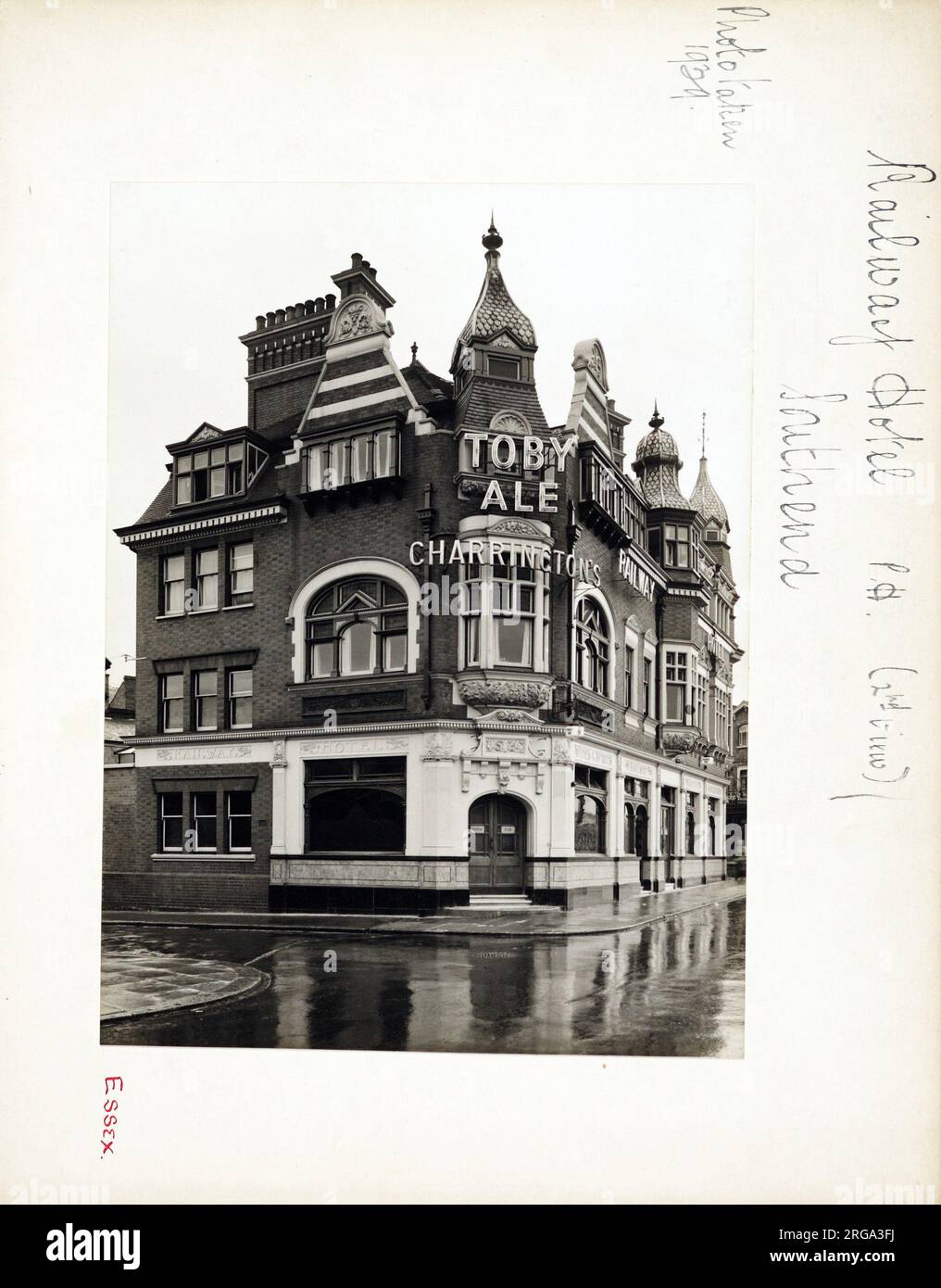 Photograph of Railway Hotel, Southend, Essex. The main side of the ...