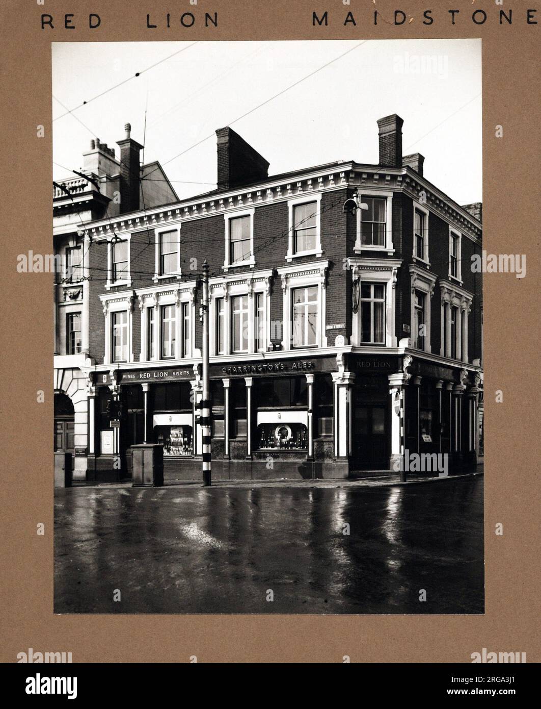 Photograph of Red Lion PH, Maidstone, Kent. The main side of the print ...