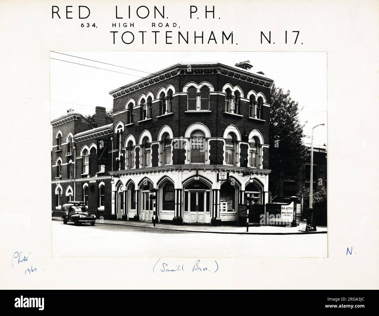 Photograph of Red Lion PH, Tottenham, London. The main side of the ...