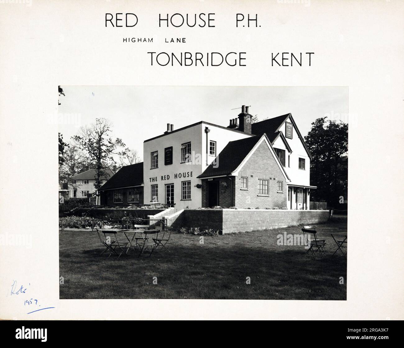 Photograph of Red House PH, Tonbridge, Kent. The main side of the print ...