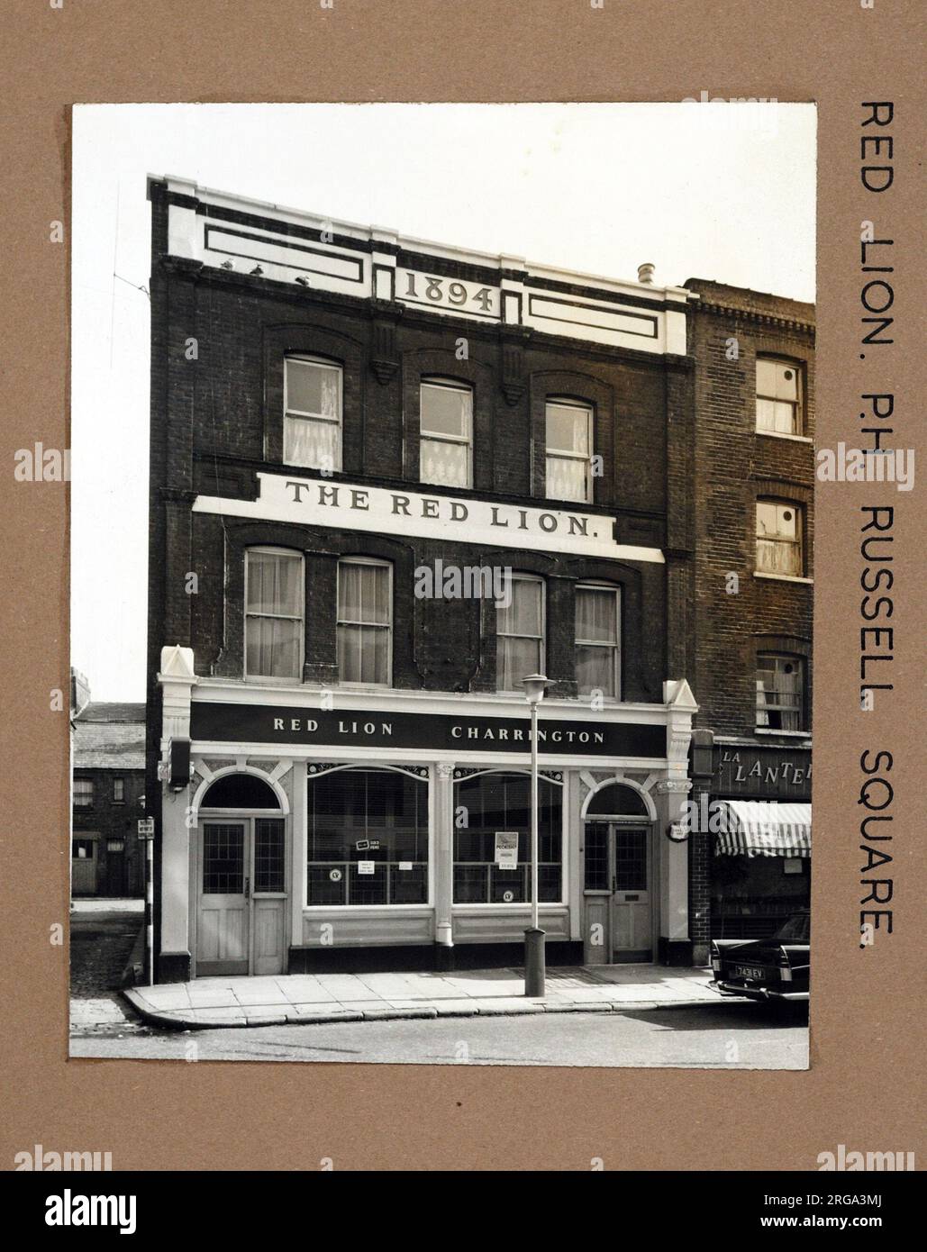 Photograph of Red Lion PH, Russell Square, London. The main side of the ...