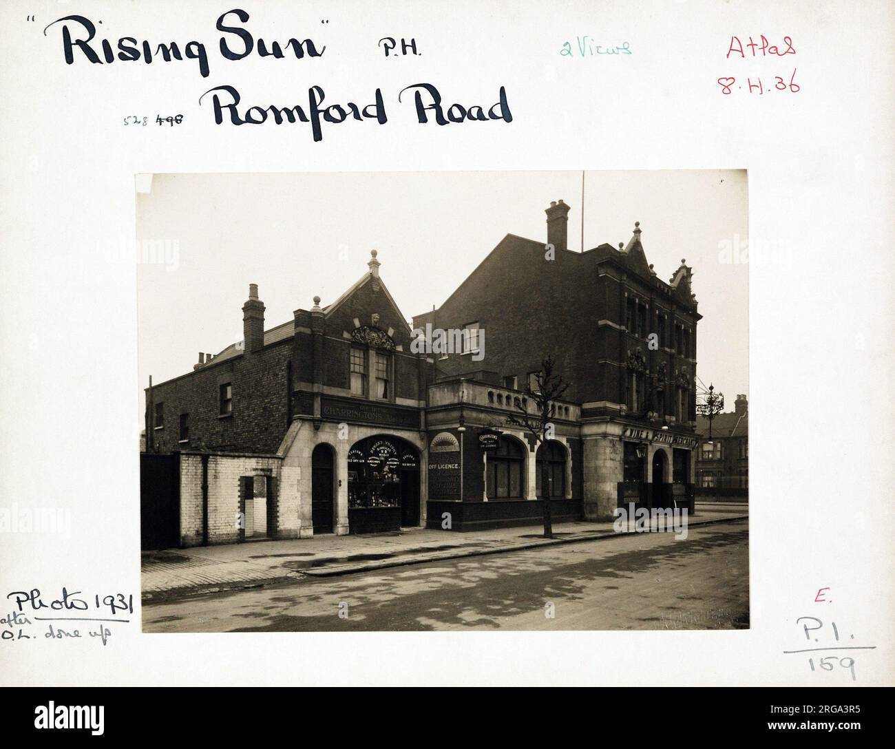 Photograph of Rising Sun PH, Manor Park, London. The main side of the ...