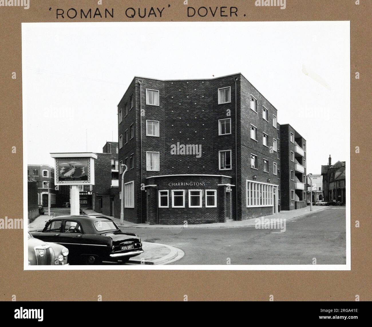 Photograph of Roman Quay PH, Dover, Kent. The main side of the print (shown here) depicts: Face ...