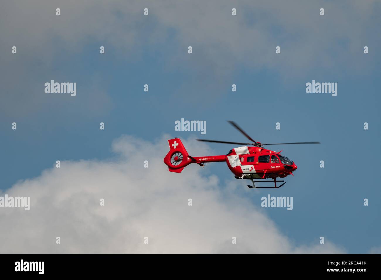 Swiss air rescue rega helicopter hi-res stock photography and images ...