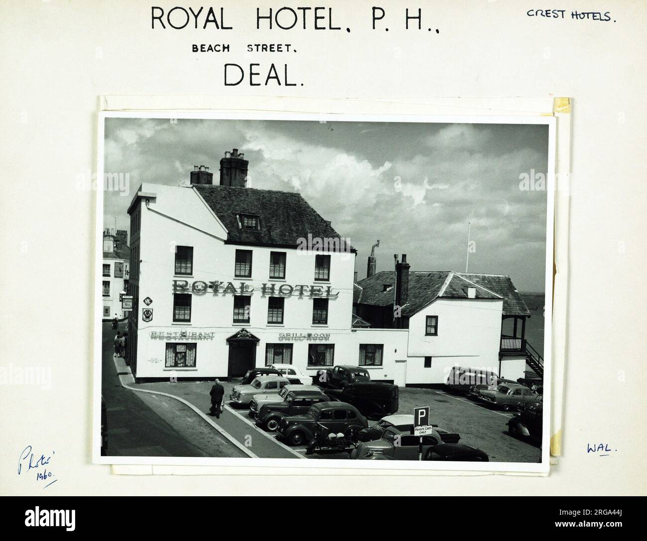 Photograph of Royal Hotel, Deal, Kent. The main side of the print ...
