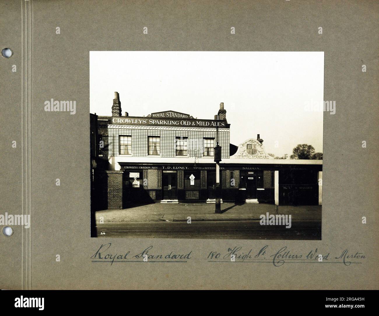 Photograph of Royal Standard PH, Colliers Wood, London. The main side ...