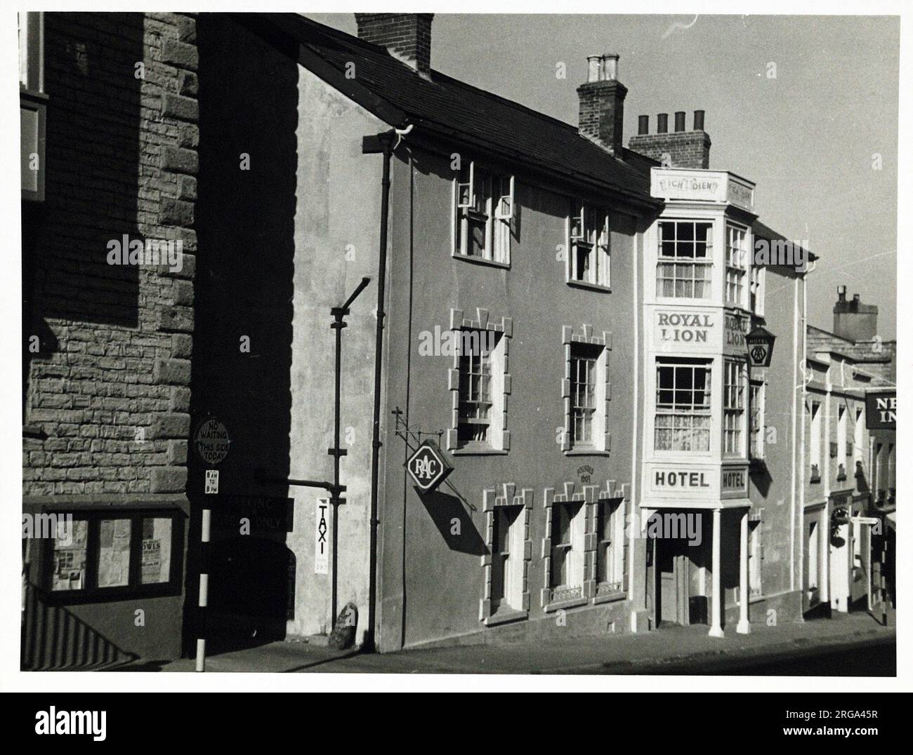 Photograph of Royal Lion Hotel, Lyme Regis, Dorset. The main side of ...