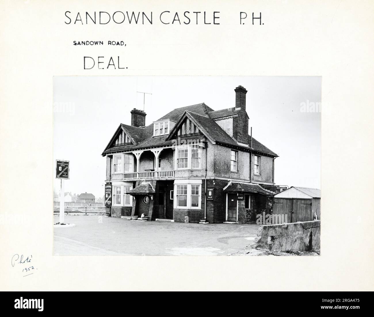 Photograph of Sandown Castle PH, Deal, Kent. The main side of the print ...