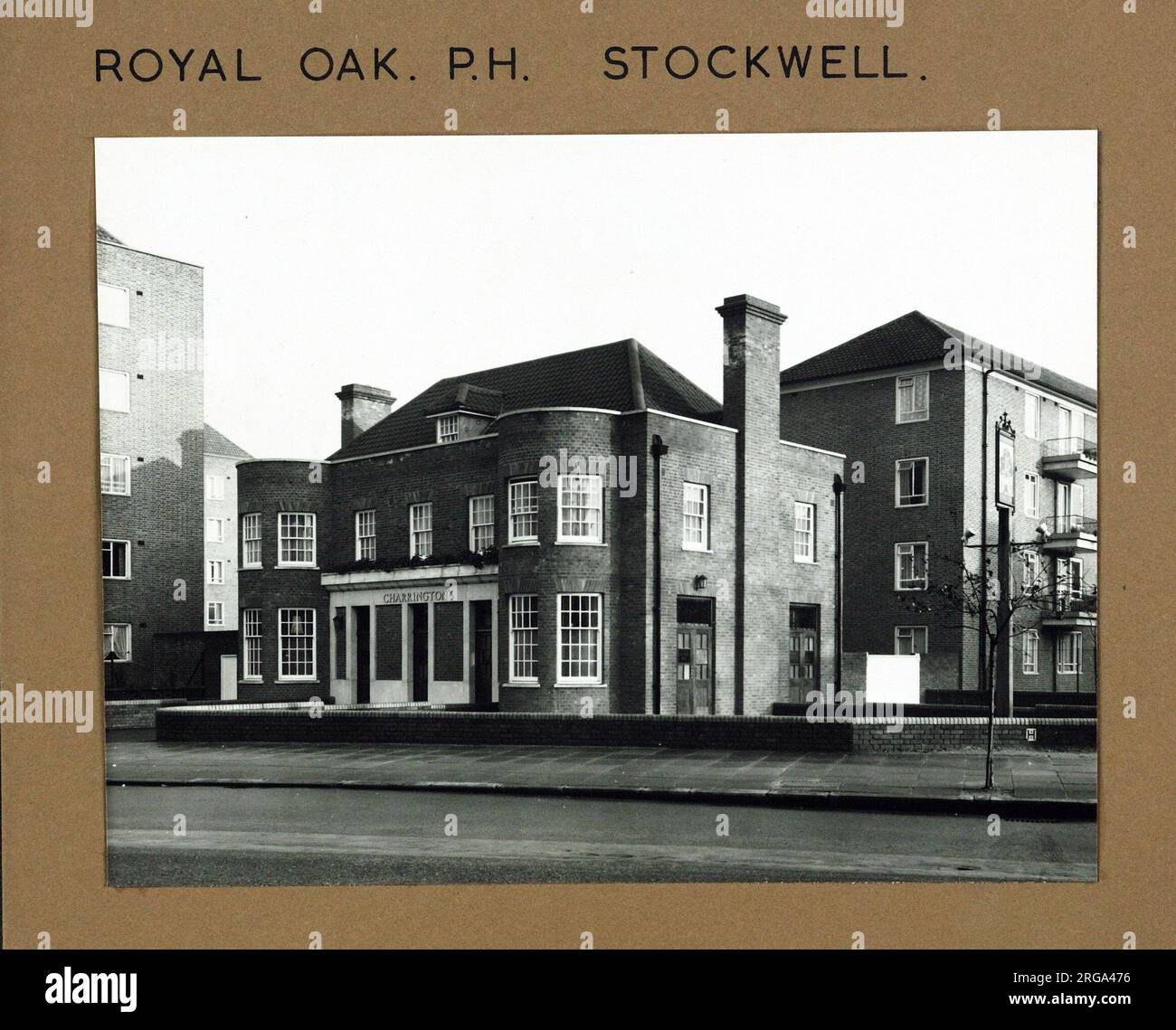 Photograph of Royal Oak PH, Stockwell, London. The main side of the ...