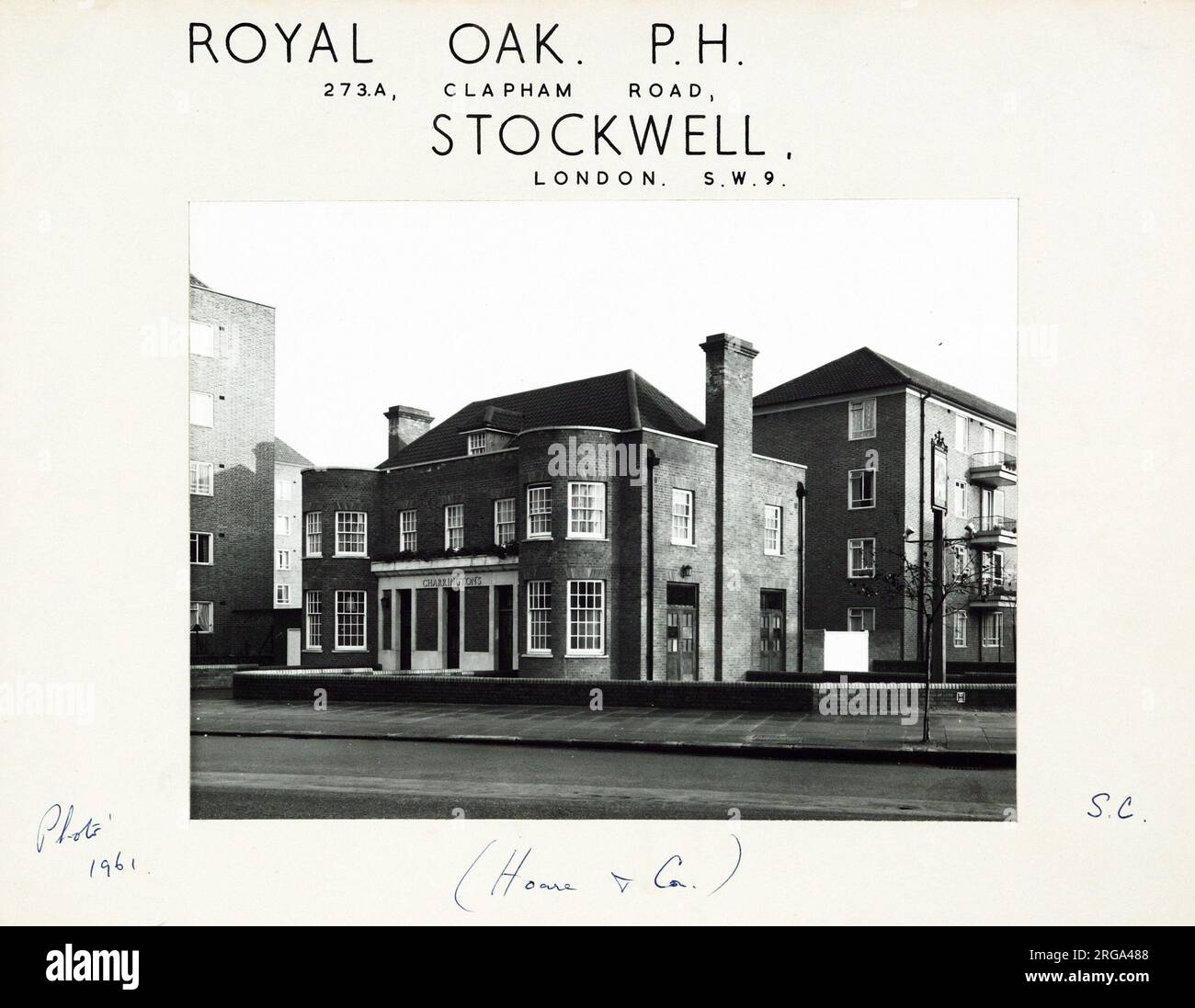 Photograph of Royal Oak PH, Stockwell, London. The main side of the ...
