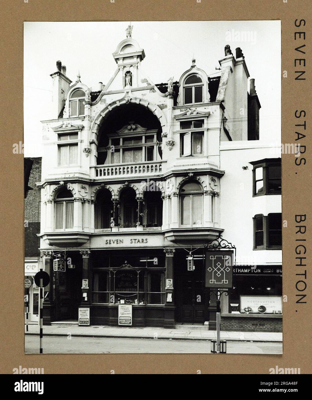 Photograph of Seven Stars PH, Brighton, Sussex. The main side of the ...