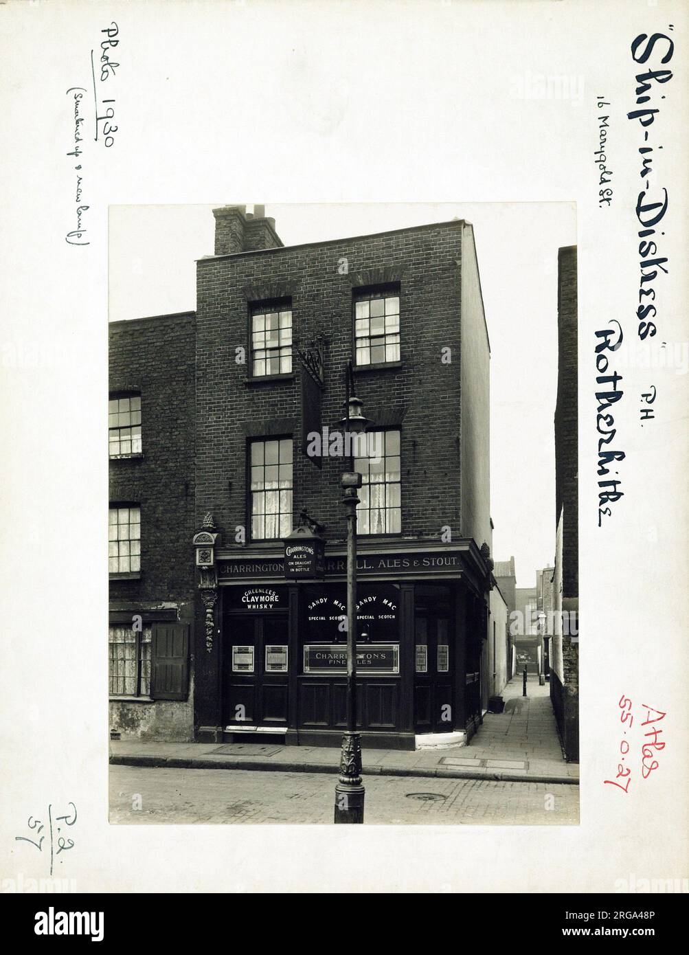 Photograph of Ship In Distress PH, Rotherhithe, London. The main side ...