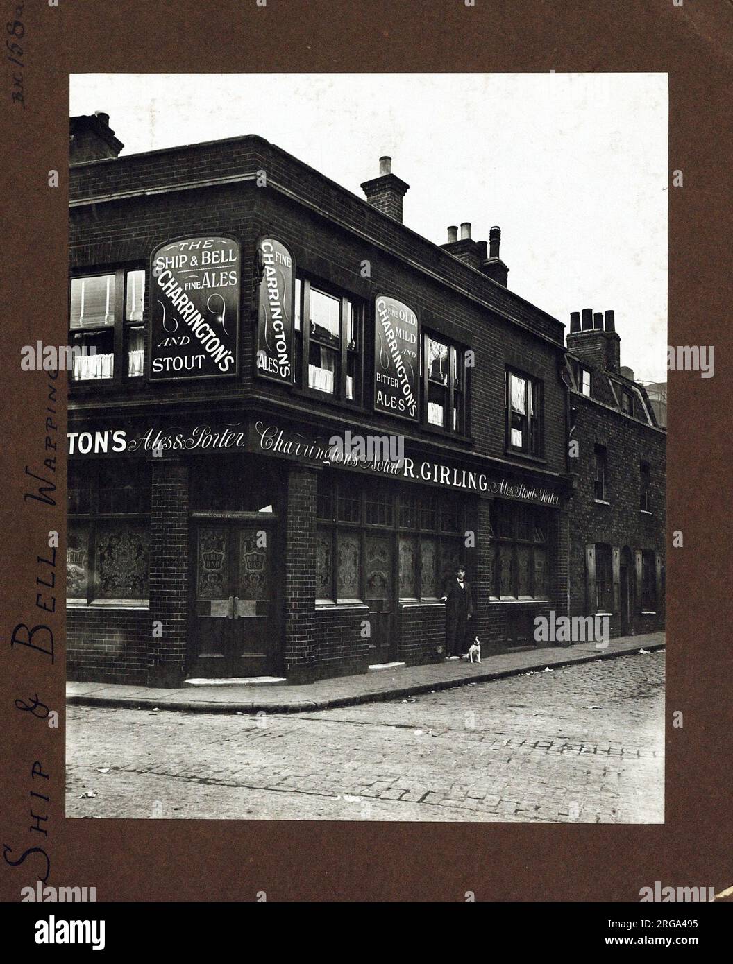 Photograph of Ship & Bell PH, Wapping, London. The main side of the ...