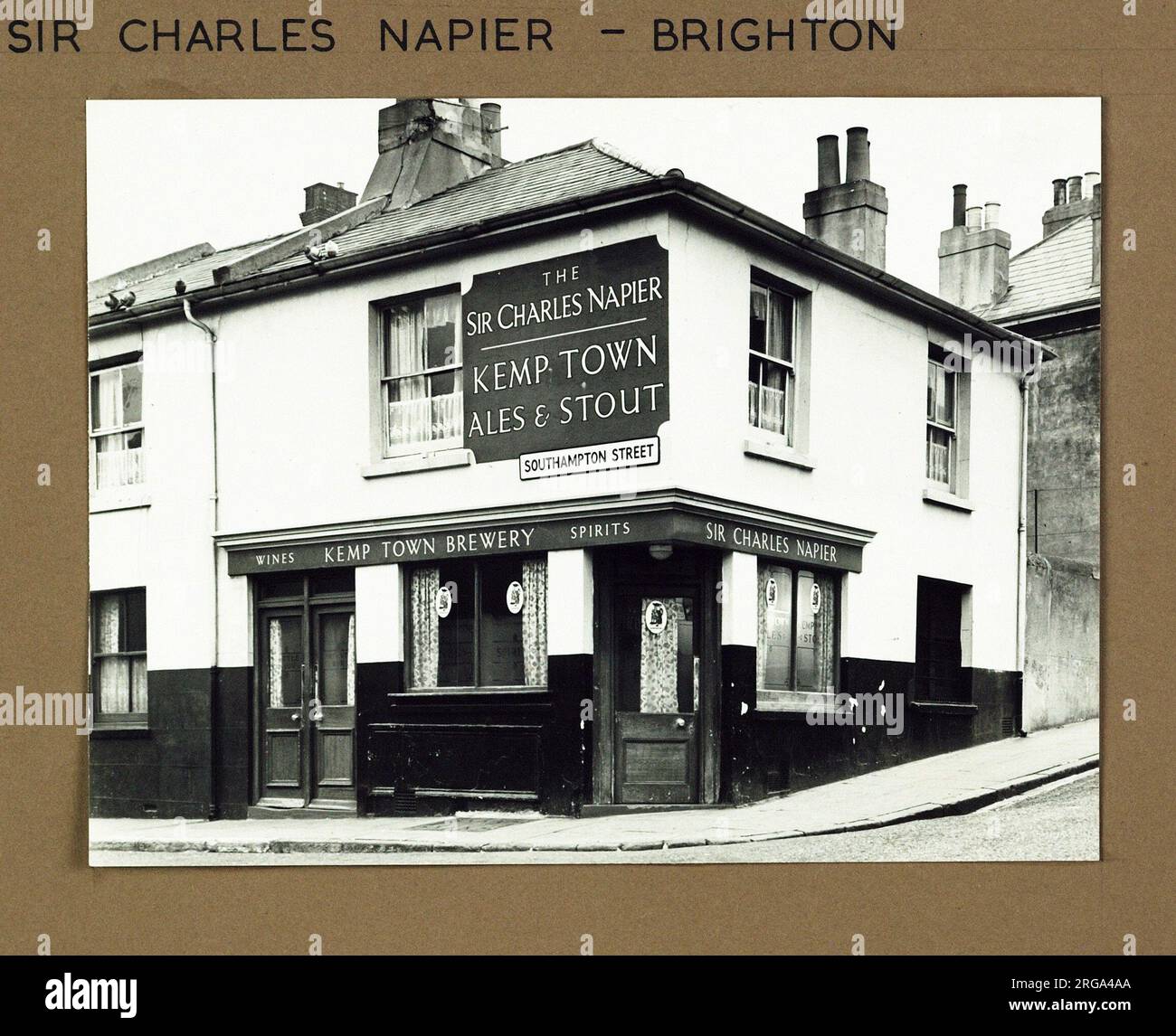 Photograph of Sir Charles Napier PH, Brighton, Sussex. The main side of ...