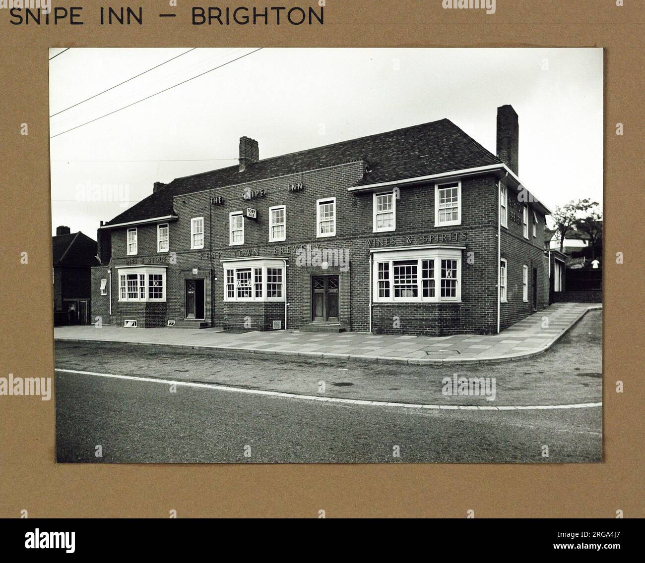 Photograph of Snipe Inn, Brighton, Sussex. The main side of the print ...